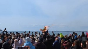 Масленица 2025, сожжение чучела, провожаем зиму, встречаем весну! Центральный пляж, Геленджик, набер