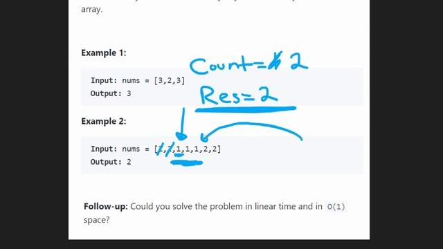 Leetcode 169: Majority Element (RU)