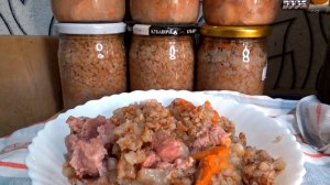 Быстро Вкусно и Полезно! Гречка с Мясом в Консервы в Автоклаве Малиновка Смарт Шеф 5