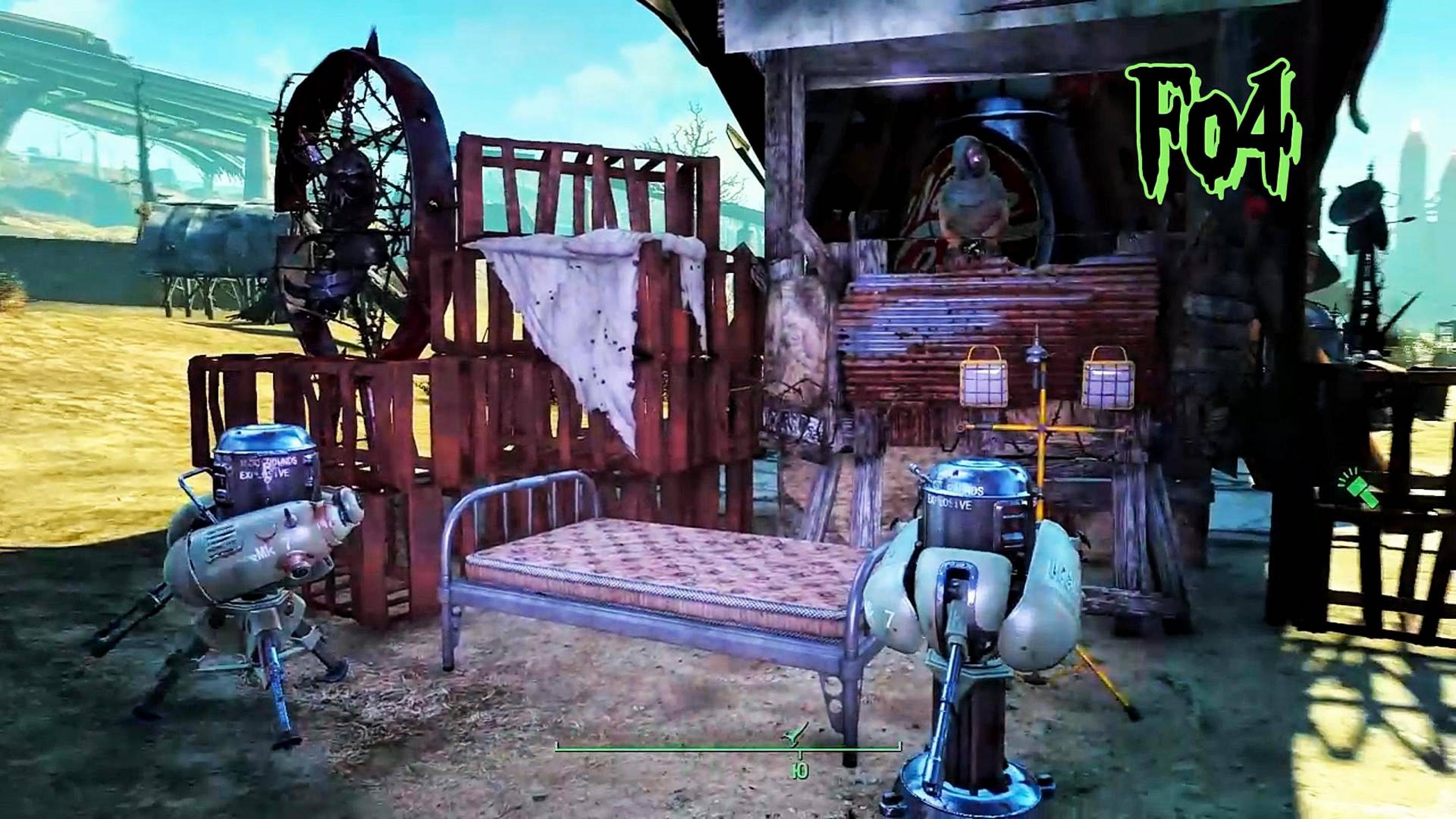 Fallout 4.  Как защитить кровать.