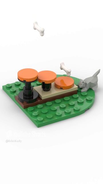 Как построить кошачий трамплин из LEGO_ #shorts #tutorial #lego #cat #bricklady #брикледи