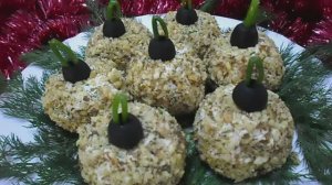 Закуска Ёлочные шарики — украшение стола на НГ! 🎄✨