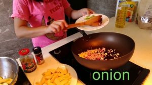 Stir-fry Vegetarian Chicken with Water Bamboo Shoot/Chinese recipe
