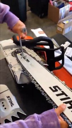 Stihl MS 880 chainsaw bar & chain installation. GTA 26 vs MS 880 chainsaw size. 4”-41” bar. #stihl
