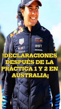 #shorts !Declaraciones después de práctica 1 y 2 en Australia¡ #perez #viral #trending #alonso