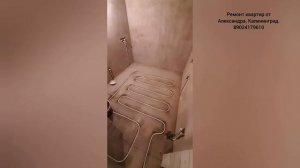 Водяной теплый пол в коридоре и санузле.