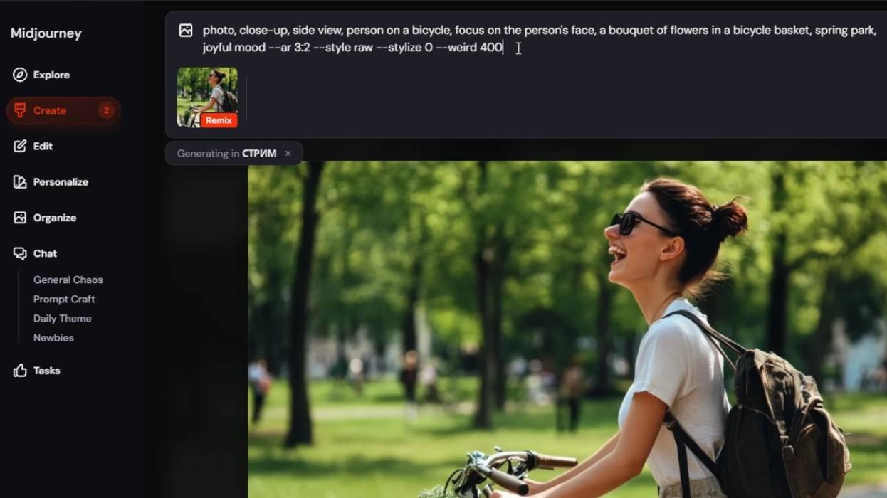Учусь генерировать изображения в Midjourney. Велосипеды! Запись стрима