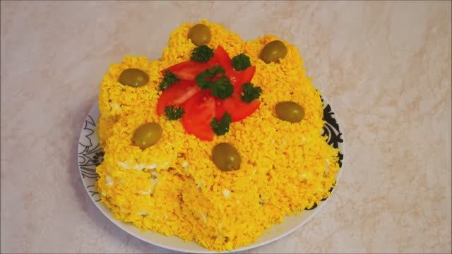 Торт САЛАТ с КРЕКЕРАМИ на ПРАЗДНИЧНЫЙ стол Салат на Ужин на Новогодний Стол