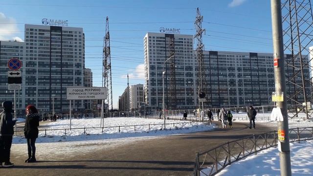 Санкт-Петербург, Мурино совсем недавно был небольшим посёлком, а сейчас современный город