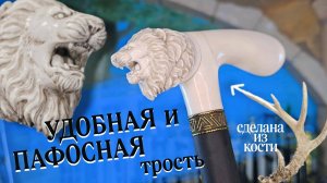 Дорогая трость из рога лося | Король Африки Классик