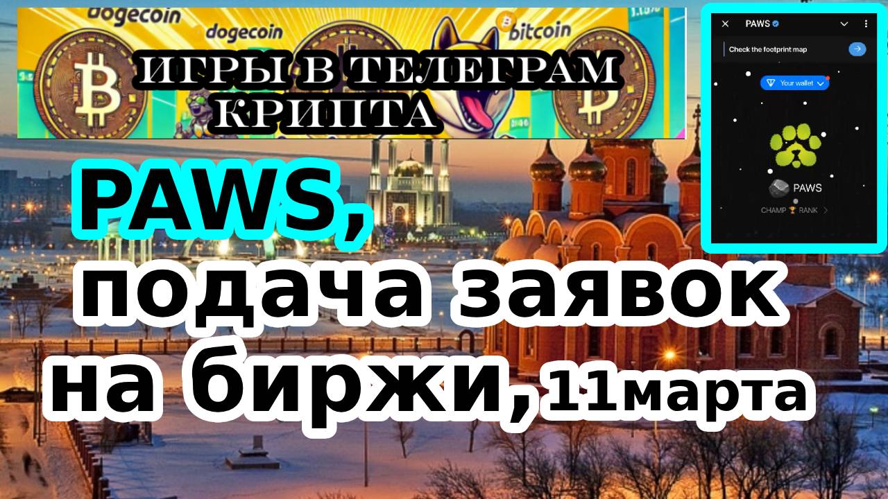 Paws,подача заявок на биржи,11 марта