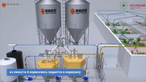 Система жидкого кормления  для поросят