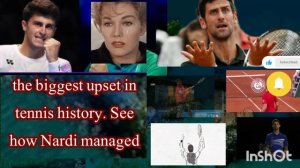 biggest upset in tennis history. See how Nardi managed to defeat the world-renowned Djokovic#tennis
