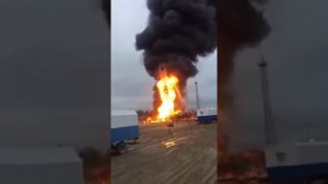 Пожар горит подьемник