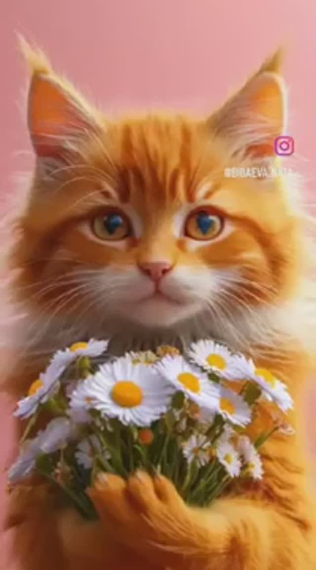 мохнатый кот Апельсин