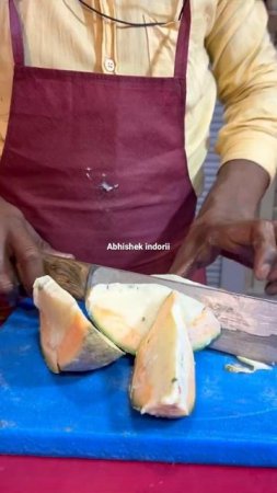Muskmelon ice cream || #abhishekindorii #indore #ytshorts #viral #streetfood #trendingvideo￼