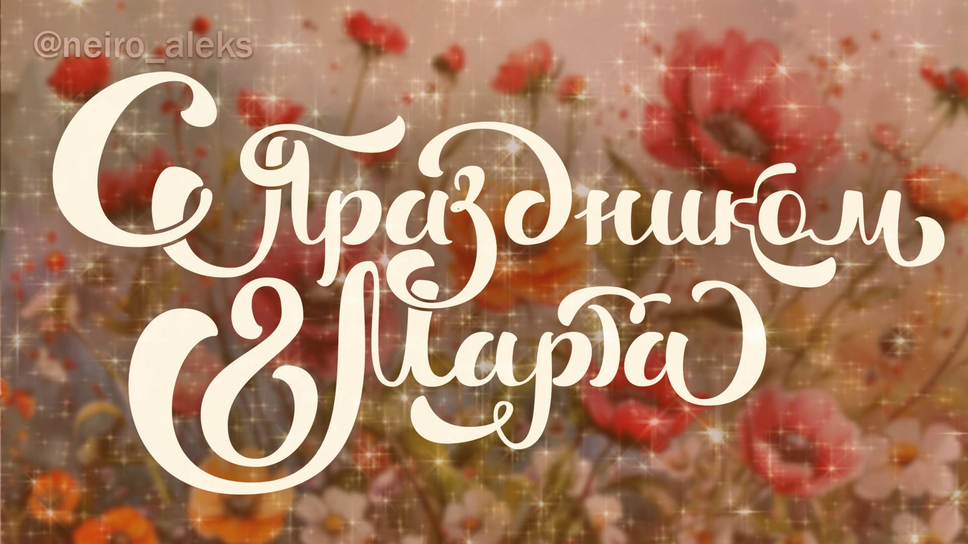 8 Марта. Поздравление. Нейровидео от @neiro_aleks