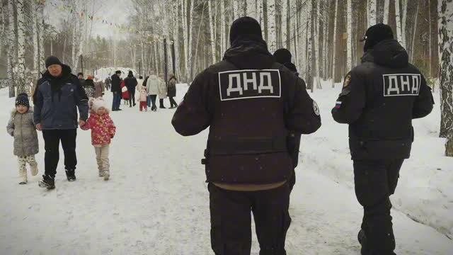Русская Община - охрана правопорядка на празднике