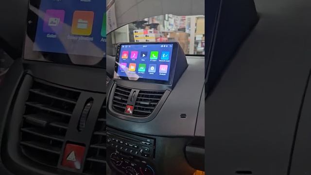 PEUGEOT 206+ multimedia uygulaması android carplay li 2+32lik  #özercaraudio #forwellmultimedia