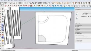 Curved Partition in SketchUp with Shape Bender || #sketchupplugins #sketchup