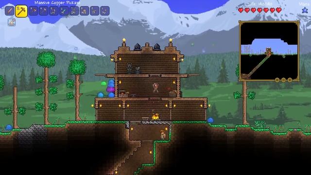 Terraria 1.3 - Дождь из слизней