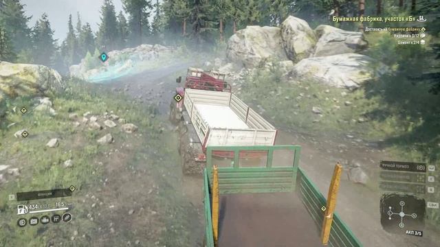 SnowRunner. Висконсин. Блэк Бэджер Лейк. Контракт "Бумажная фабрика, участок "Б"