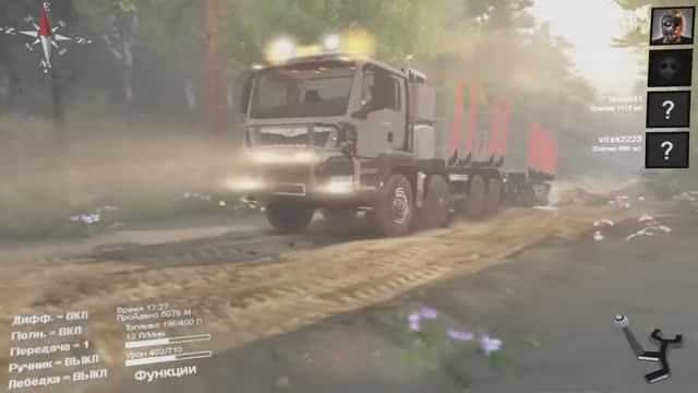 SpinTires - Карта для Друзей#1  11 Пилорамм 18+