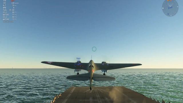 [War Thunder]Ar 2 carrier takeoff(AB) - смотреть видео онлайн от «Euro ...