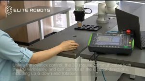 EC63 cobot of Elite Robots simulation of 3D mouse motions