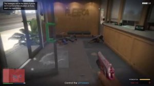 GTA V robbing The Fleeca Bank