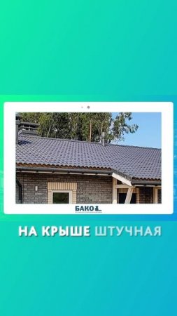 Фасад одноэтажного дома. СК БАКО.