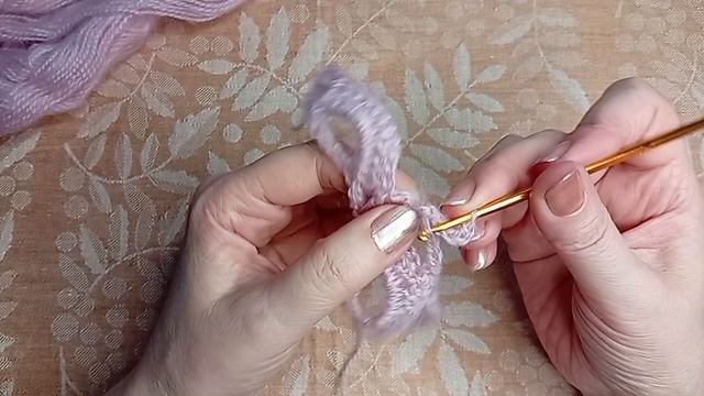 Ажурный узор крючком