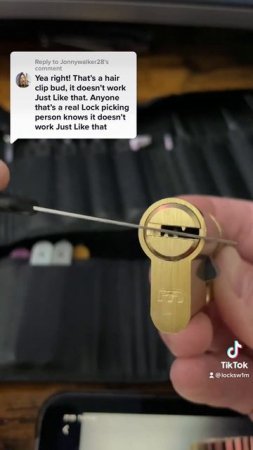 OPENED with a KNIFE?  #security #diy #doorlock #masterlock #trending