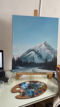 Картина маслом #oilcanvas , этапы работы