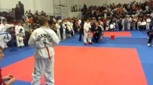 Газиев Намик(TAEKWON-DO,Москва)Бой 2,сломал палец