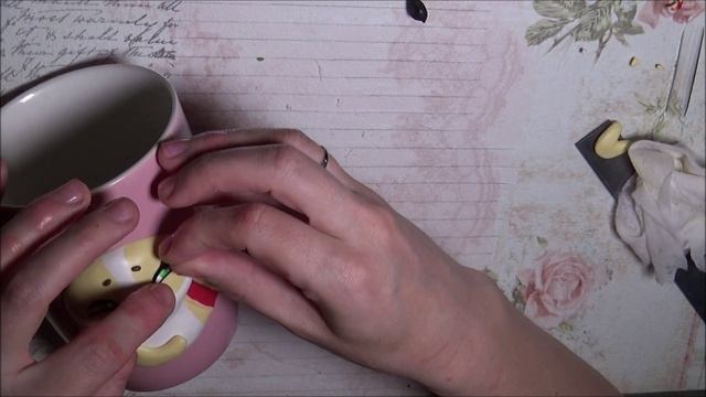 Рогатый заяц. Декор кружки из полимерной глины