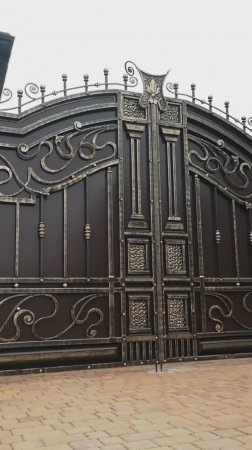 Кованые ворота в стиле модерн «Кузница Юга"