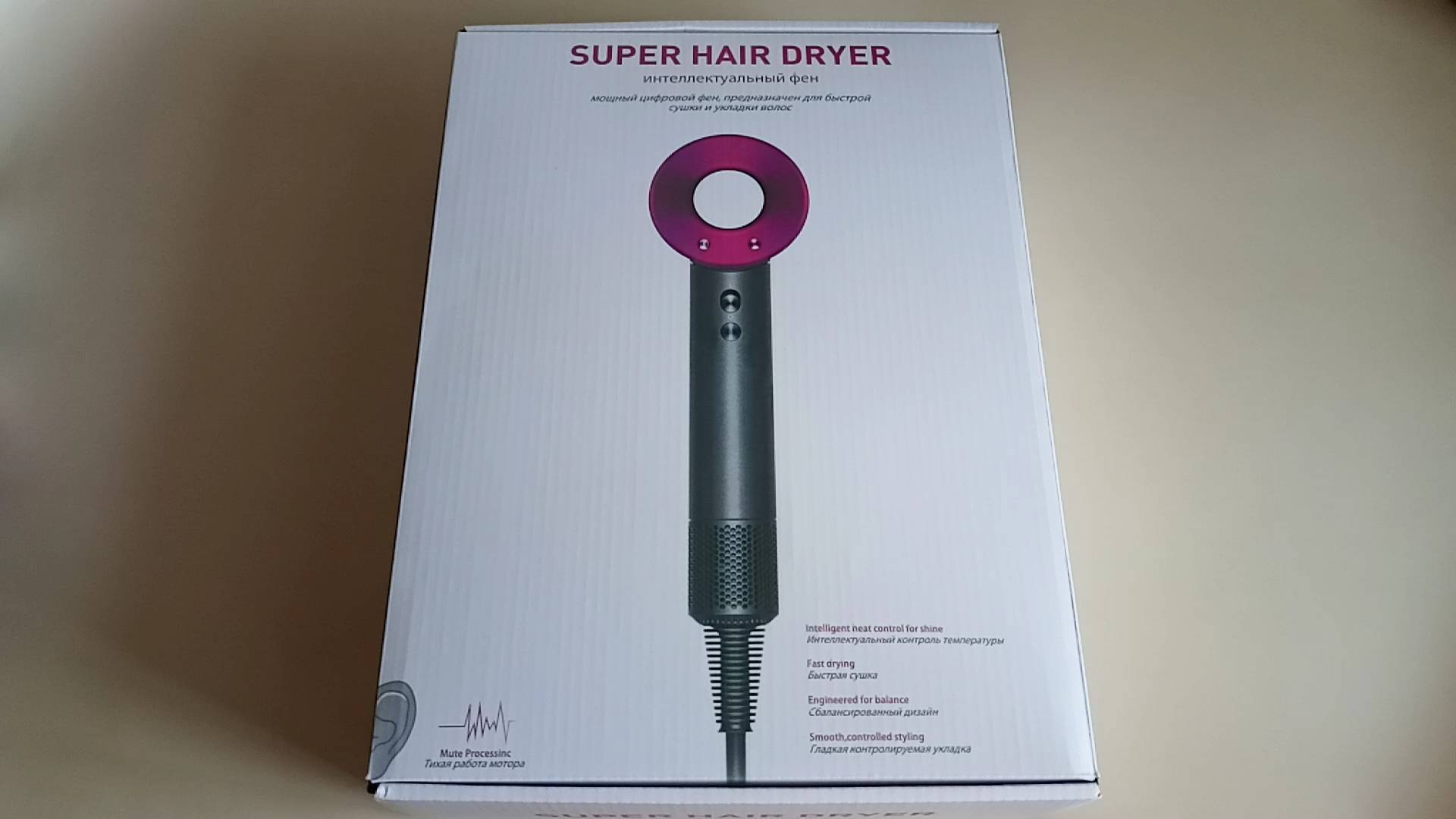 Фен SenCiciMen Super hair dryer HD-08. Распаковка