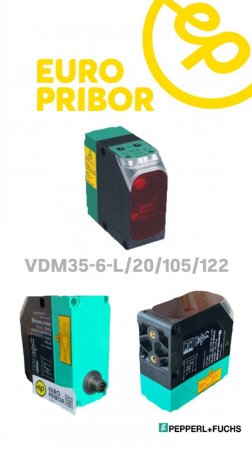 Лазерный датчик расстояния Pepperl Fuchs VDM35-6-L/20/105/122