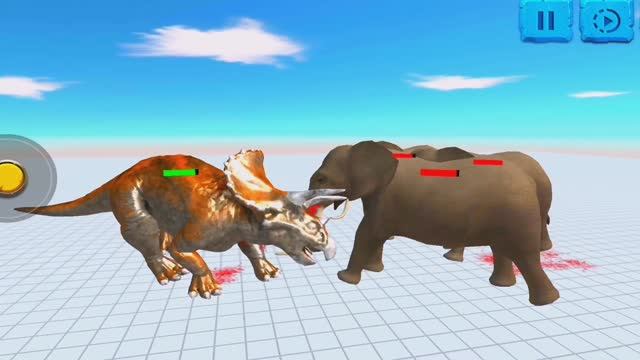 ТРИЦЕРАТОПС ПРОТИВ СЛОНОВ 🔥😱 Animal Revolt Battle Simulator