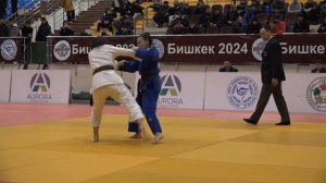 ДЗЮДО. Чемпионат Кыргызстана-2024 (кадеты). 63 кг Финал. Асема Темирканова-Азелия Асарбекова