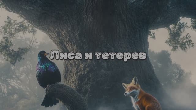 Лиса и тетерев. Сказка