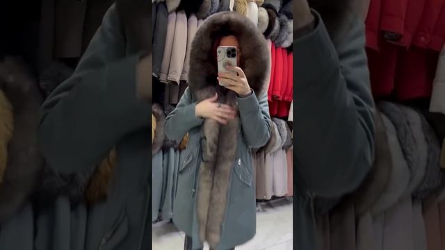 Парка женская с натуральным мехом Чернобурки и Песца💥💥💥