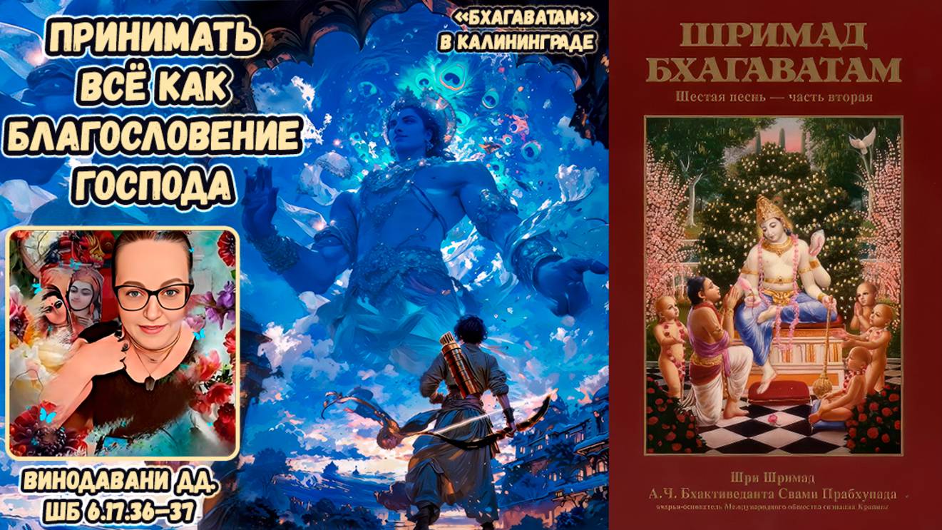 Принимать всё как благословение Господа. Винодавани дд. ШБ 6.17.36–37