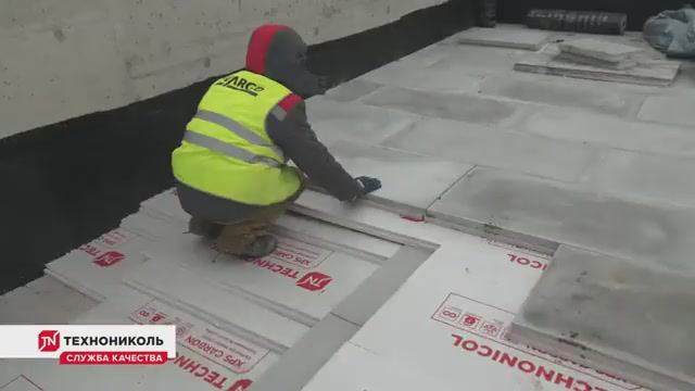 Утепление кровли теплоизоляционными панелями Сэндвич ТЕХНОНИКОЛЬ Ц-XPS