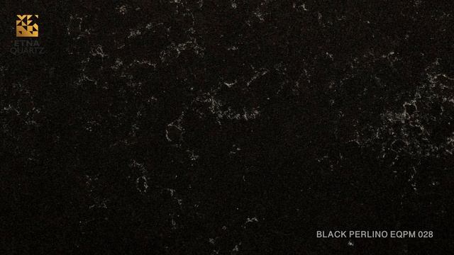 Кварцевый камень Black Perlino EQPM 028 ETNA QUARTZ