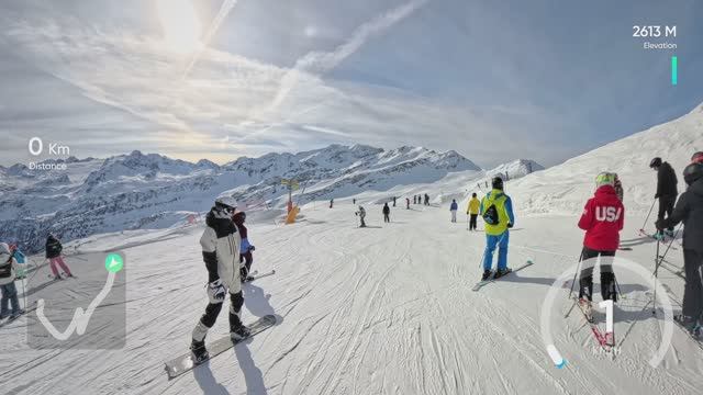 Италия. Ла Туиль. Спуск по трассе № 7