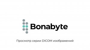Просмотр серии DICOM изображений