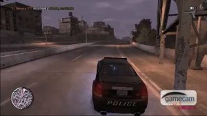 GTA EFLC TBoGT: Blalck Police Stinger with blue NEON driving