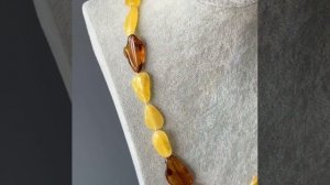 Янтарь бусы готовые с замочком